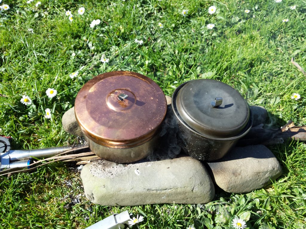 Rock-N-Hole ultralight blower stove- a stove that you don't carry ...